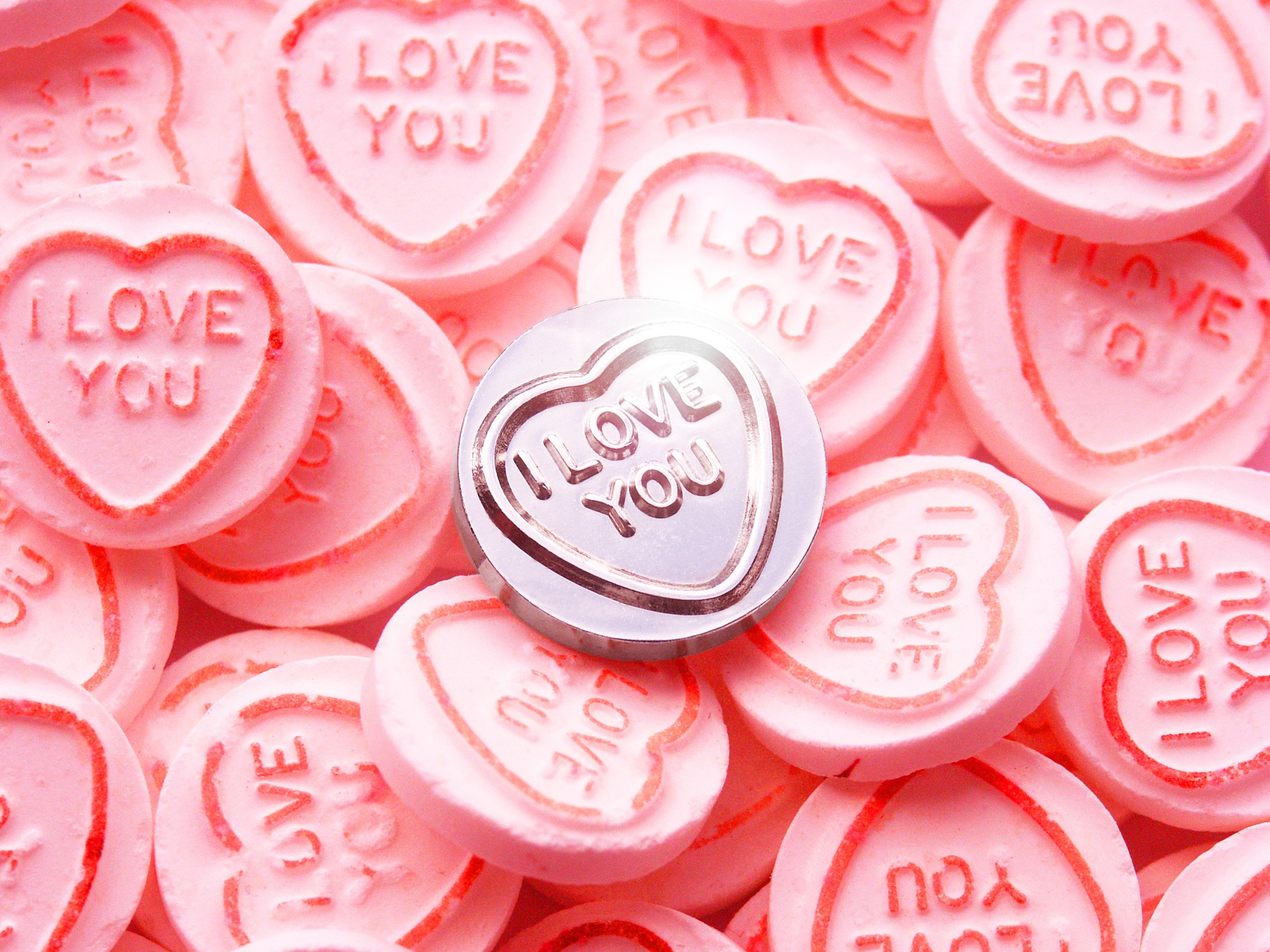 Love Heart Sweets Background