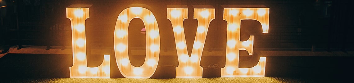 Light Up Letters | Hire Light Up Letters Now | Warble Entertainment